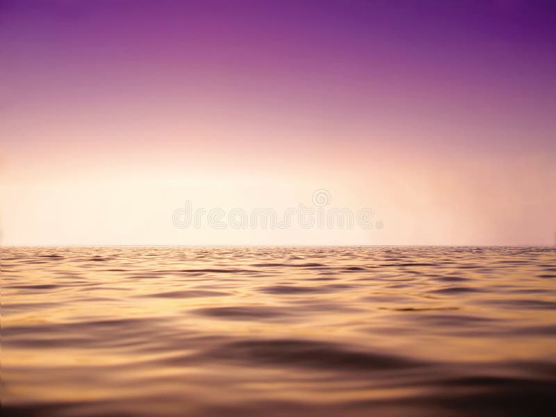 Peace Sea and Purple Sky in Sun Set Time Close Up As Background Stock ...