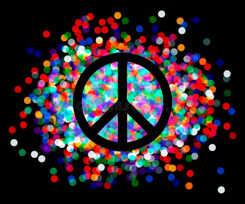 Peace Sign. Beautiful Symbol of Peace Stock Vector - Illustration of ...