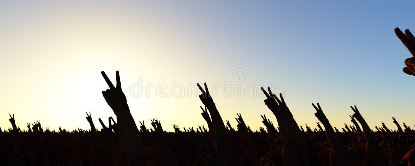 Peace Sign Silhouette Stock Illustrations – 34,913 Peace Sign ...