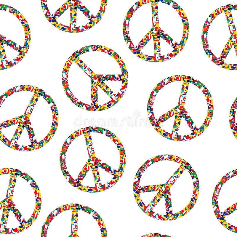 Peace Sign Pattern Stock Illustrations – 15,186 Peace Sign Pattern ...