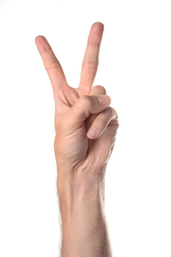 Hand with Peace Sign stock image. Image of peace, background - 13933087