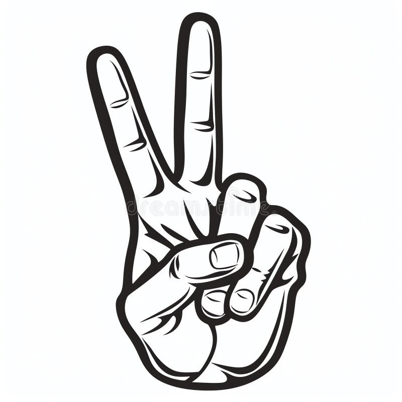 Peace Sign Hand Stock Illustrations – 50,960 Peace Sign Hand Stock ...