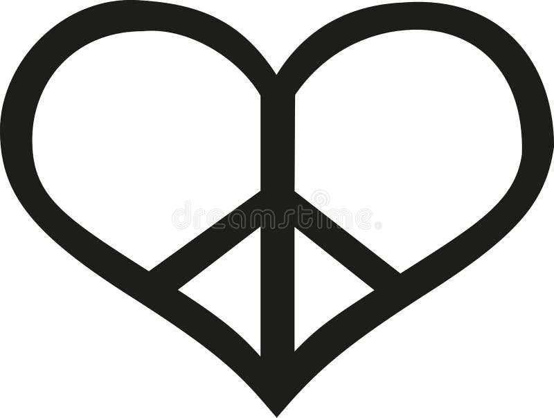Heart Peace Sign Stock Illustrations – 11,772 Heart Peace Sign Stock ...