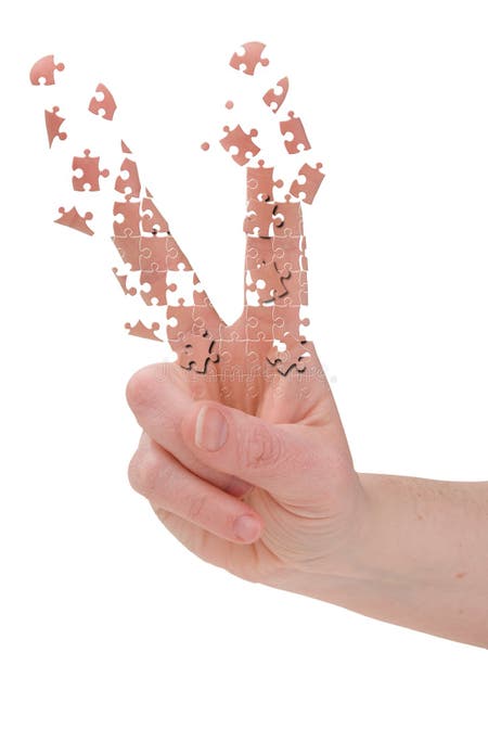 Peace sign puzzle stock photo. Image of pieces, language - 3207210