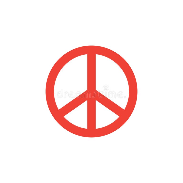 Red Peace Sign Stock Illustrations – 21,183 Red Peace Sign Stock ...