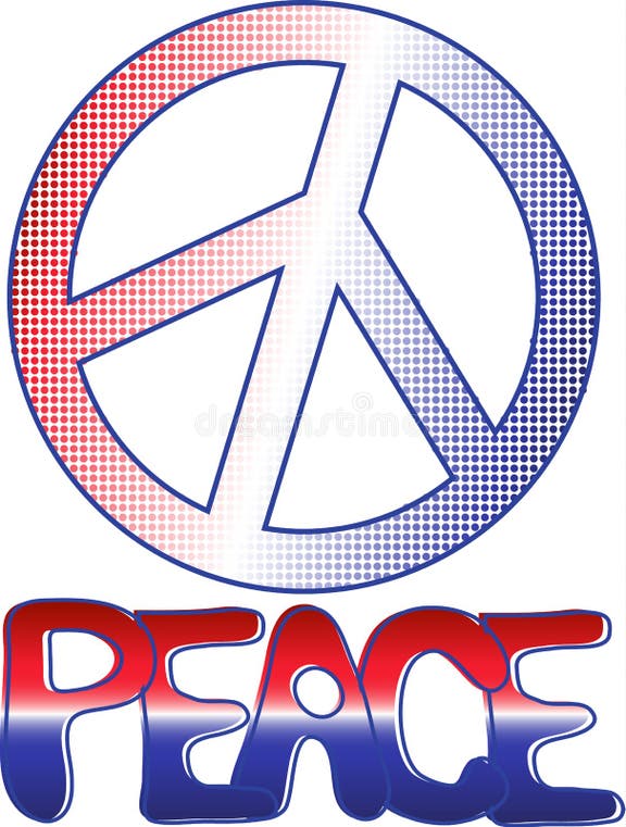 Peace Sign Red White Blue Stock Illustrations – 4,800 Peace Sign Red ...