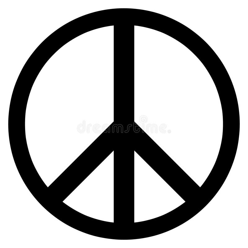 Peace Sign Vector Illustration by Crafteroks Stock Vector ...