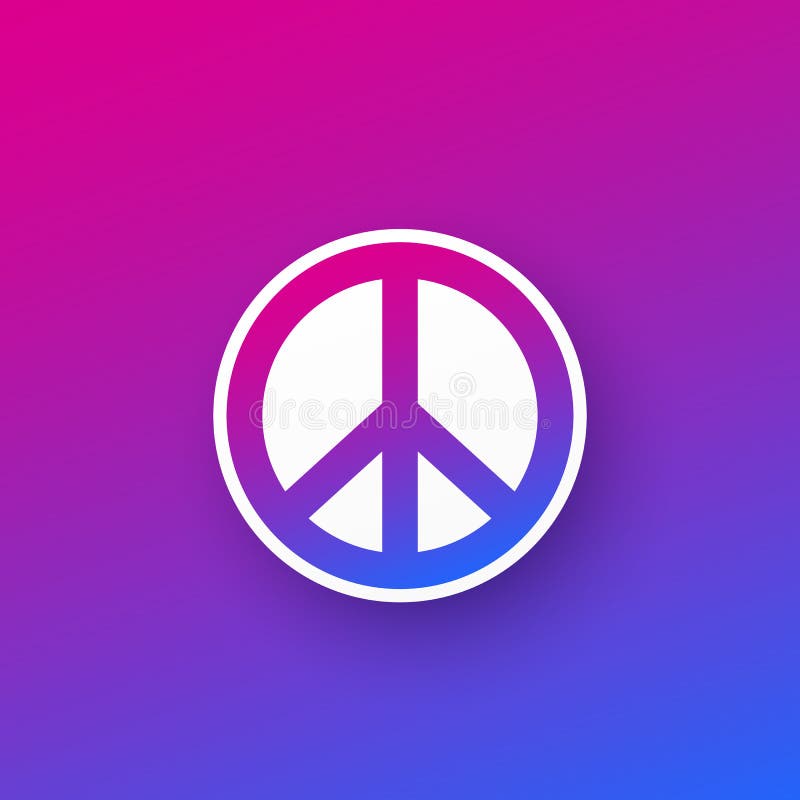 Peace sign, vector design stock vector. Illustration of pacifist ...
