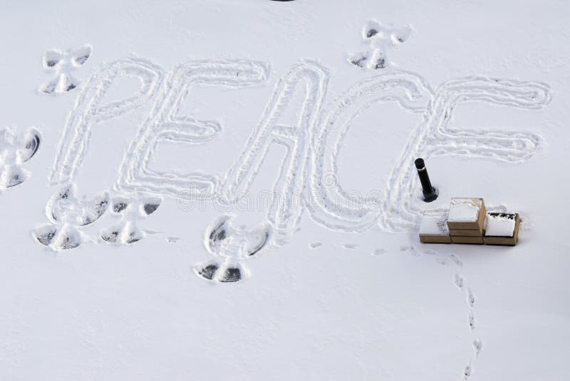 Peace on Earth stock photo. Image of text, outdoors, symbols - 6631206