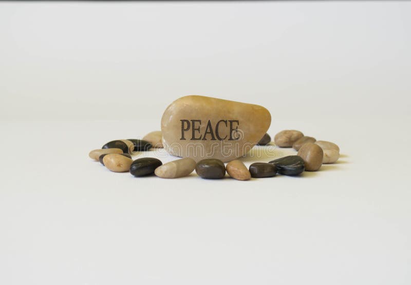 Peace Stone Etching stock image. Image of religion, etched - 11846829