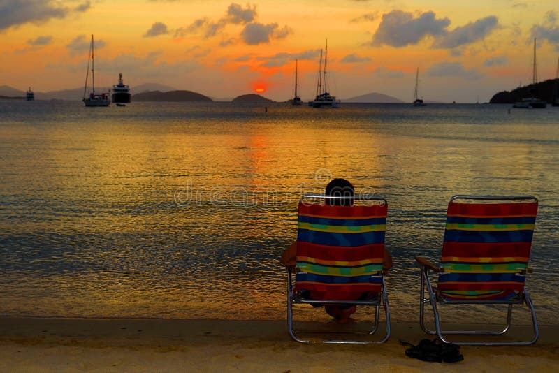 Peace at Sunset stock image. Image of individual, beauty - 19186381