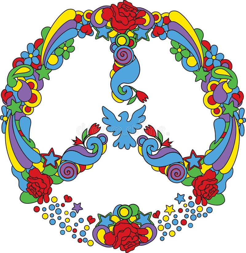 Peace symbol stock illustration. Illustration of render - 11950886