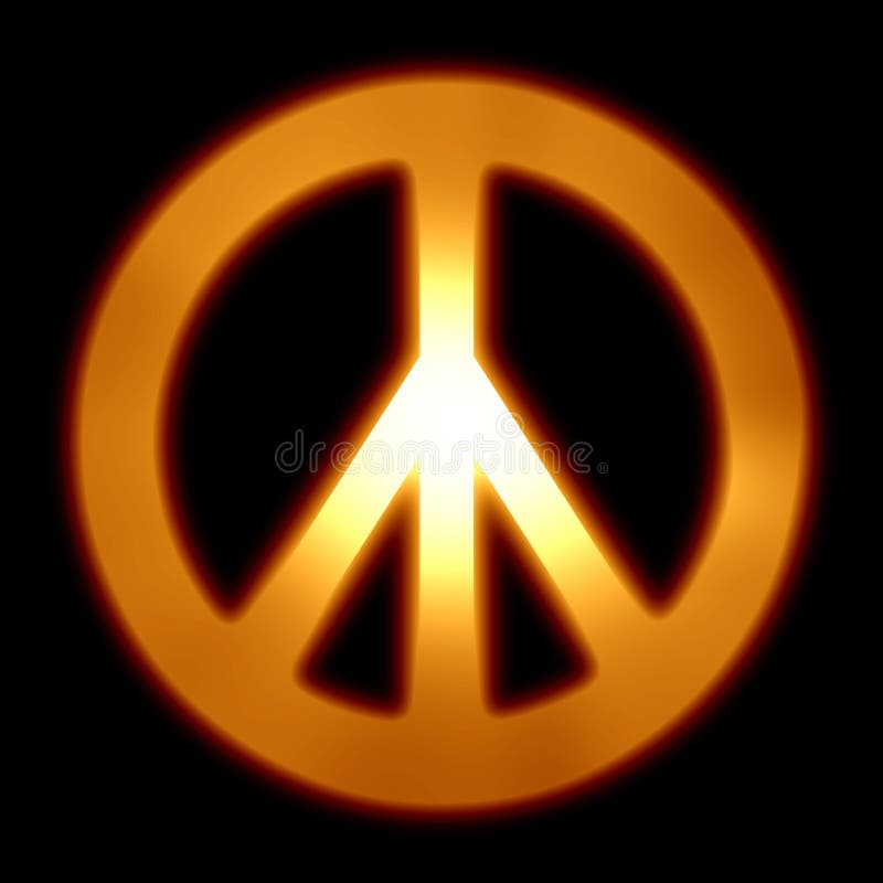Peace symbol stock illustration. Illustration of object - 5595365