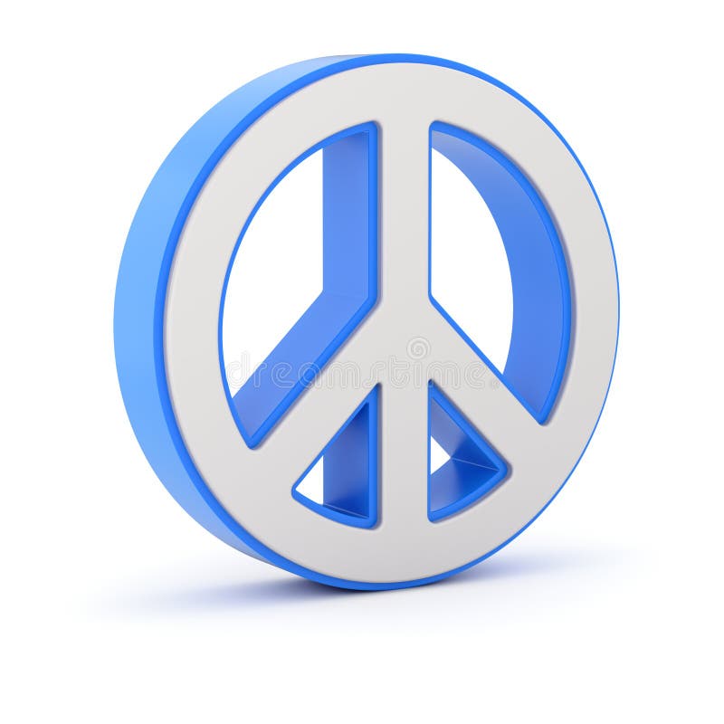 Peace symbol stock illustration. Illustration of blue - 32388943