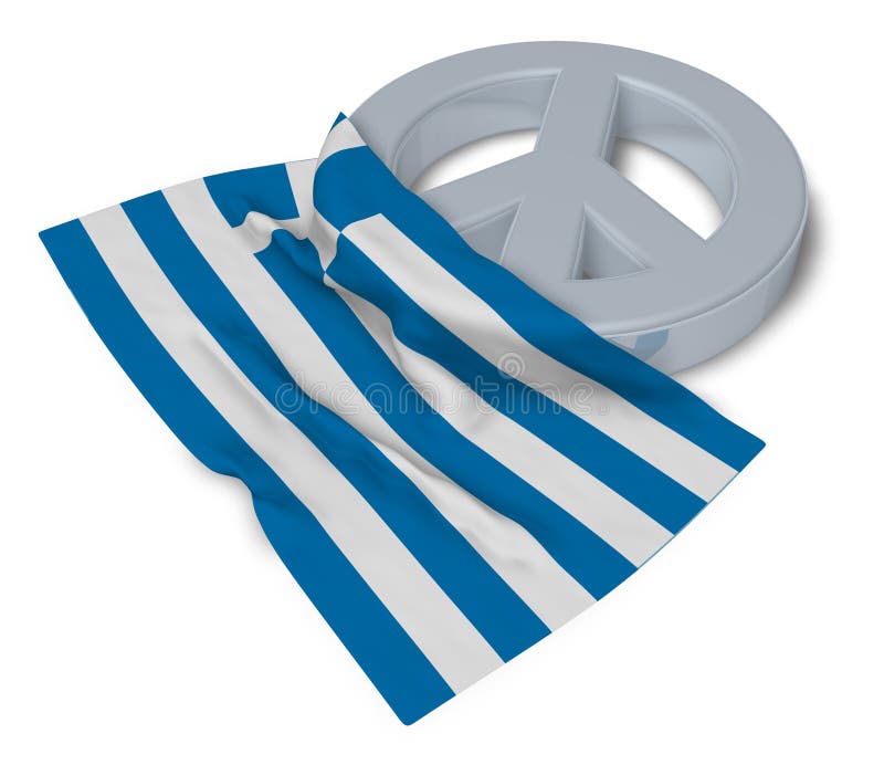 Peace Symbol and Flag of Greece Stock Image - Image of sign, land: 91506681