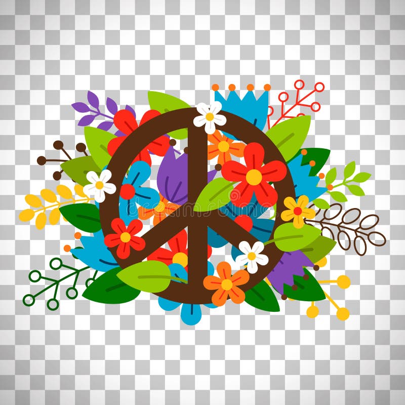 Peace Love and Happiness/eps Stock Vector - Illustration of illustrated ...
