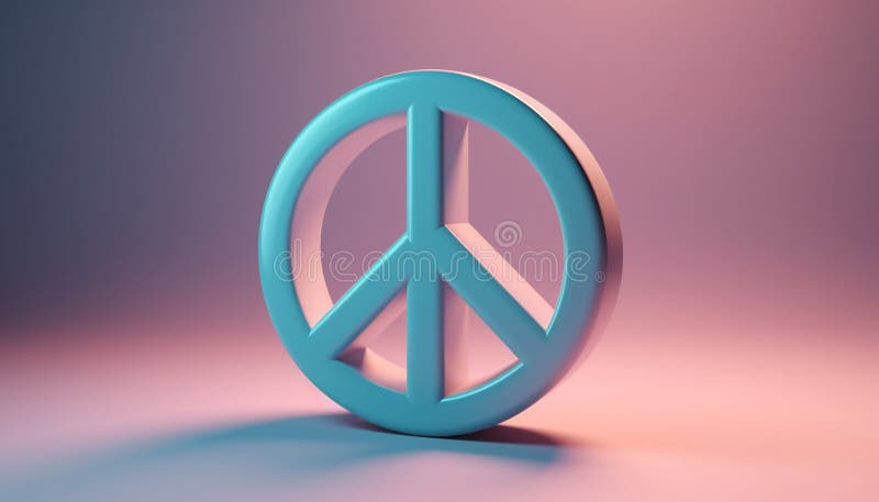 Peace Symbol on a Green Background Peace Symbol Stock Illustration ...