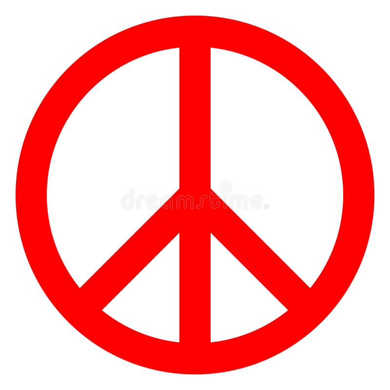 Red Peace Sign Stock Illustrations – 17,254 Red Peace Sign Stock ...