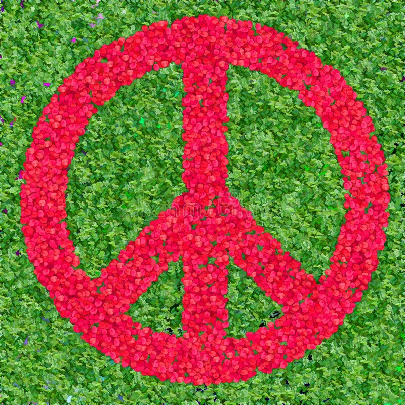 Peace symbol stock illustration. Illustration of love - 45175243