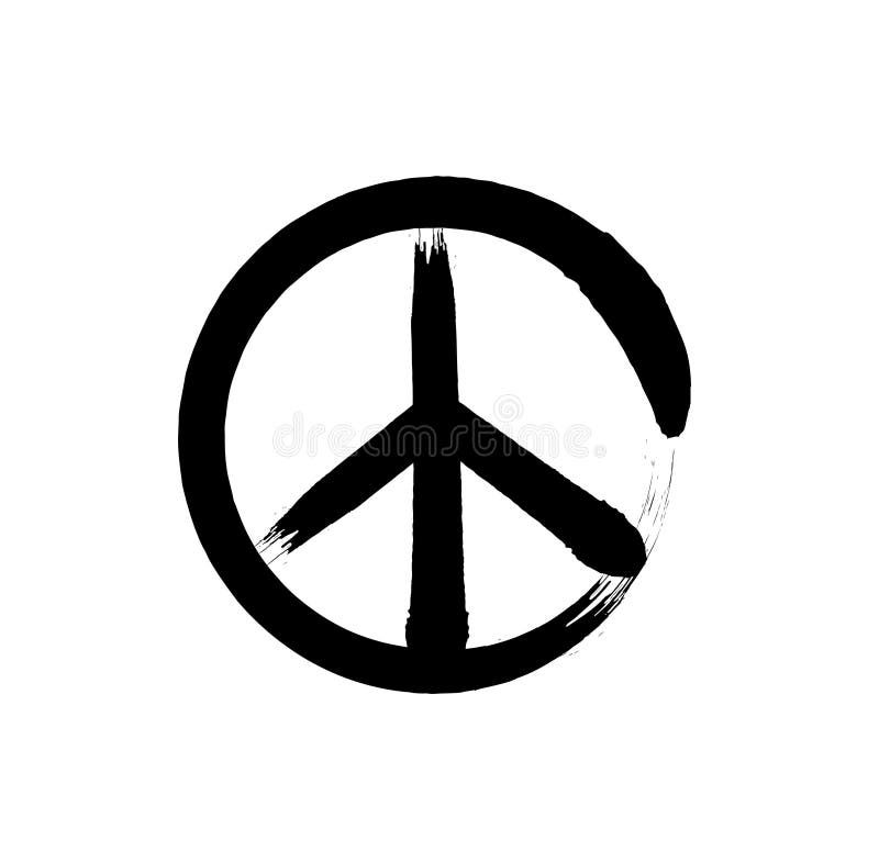 Peace Symbol. Vector Illustration Stock Illustration - Illustration of ...