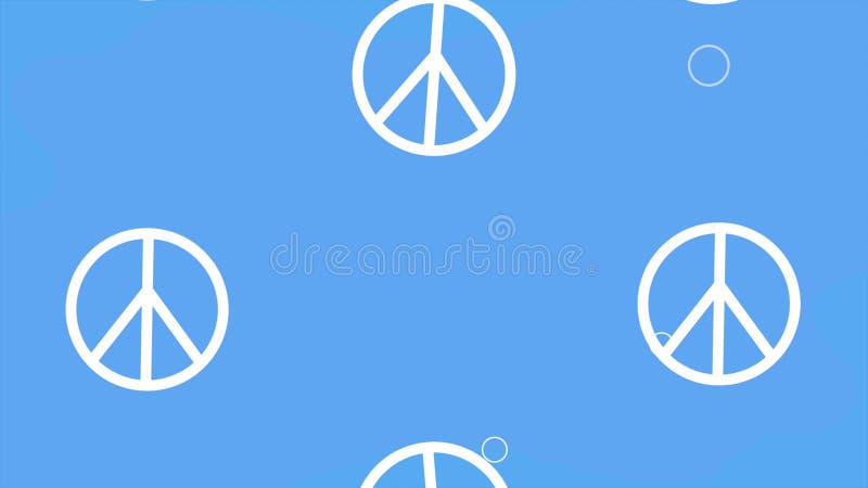 Peace Symbols Emblems Pattern Animation Stock Footage - Video of ...