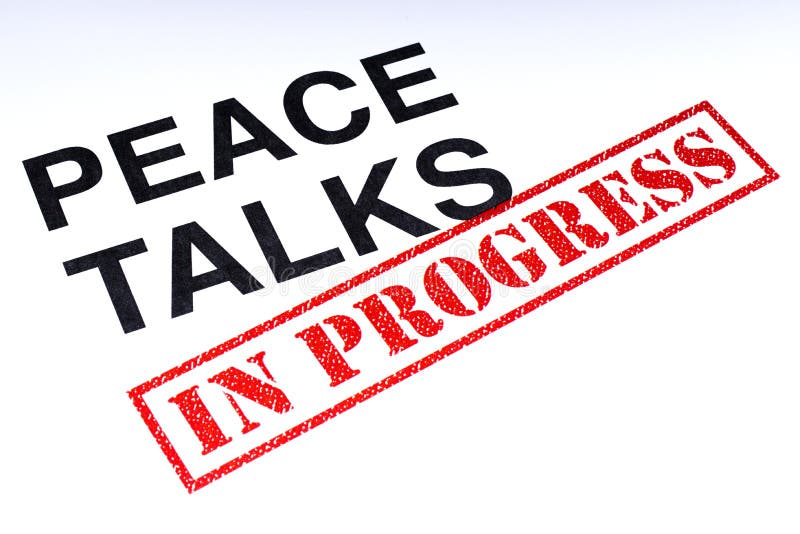 Peace Talks in Progress stock illustration. Illustration of ceasefire ...