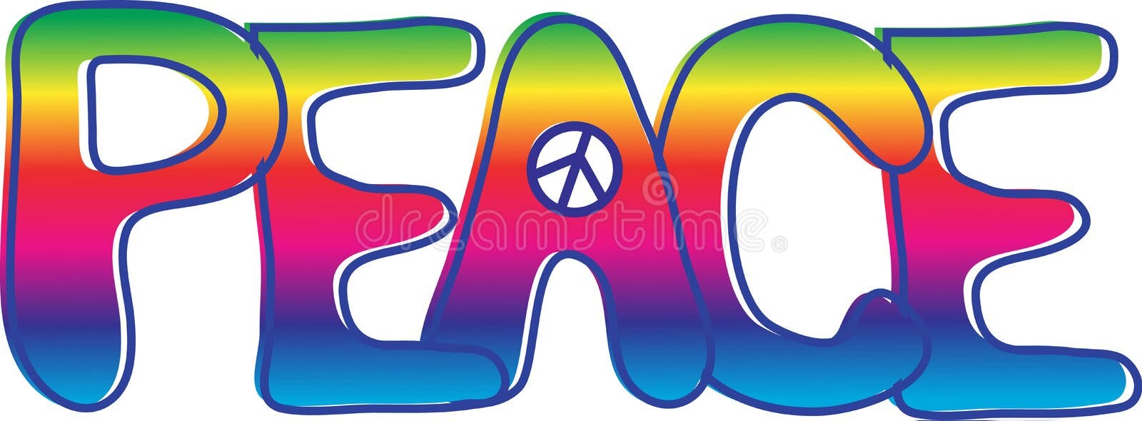 PEACE text and sign stock vector. Illustration of flower - 14322217