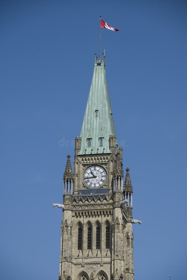 Peace Tower of Parliament Buildings, Ottawa Stock Photo - Image of ...