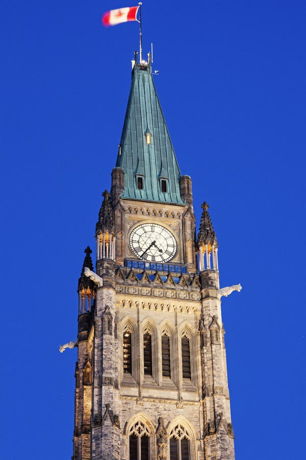 Peace Tower in Ottawa stock image. Image of canadian - 60473679