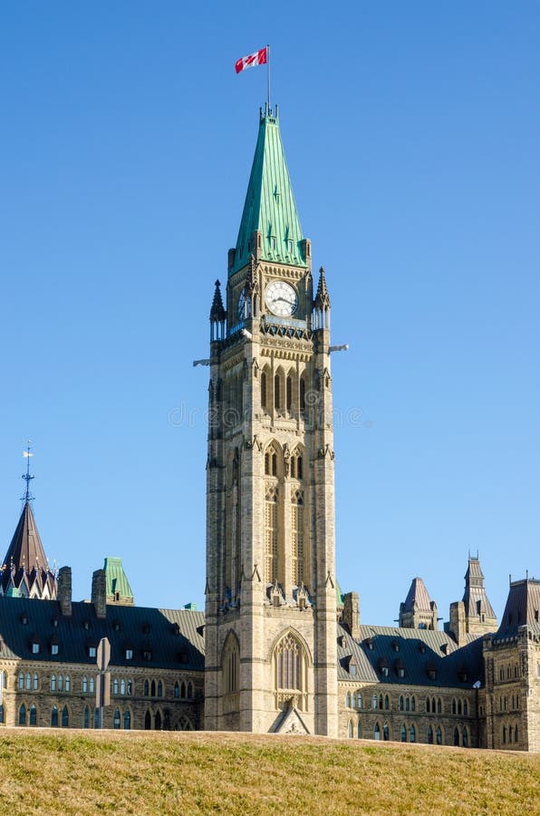 Peace Tower in Ottawa, Canada Stock Image - Image of copy, politics ...