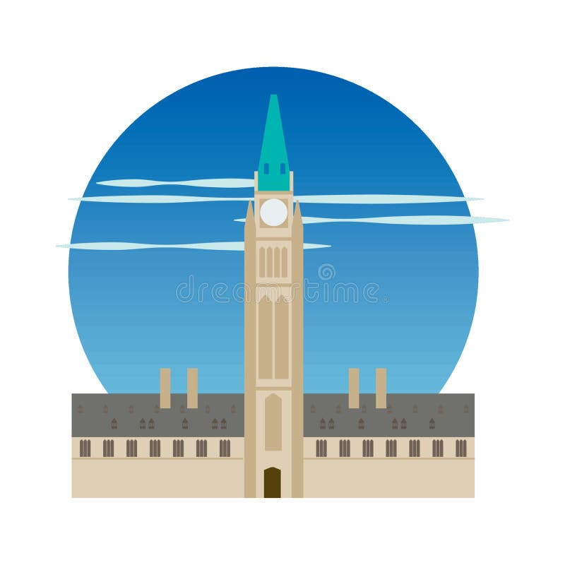 The peace tower stock vector. Illustration of sites - 182788609