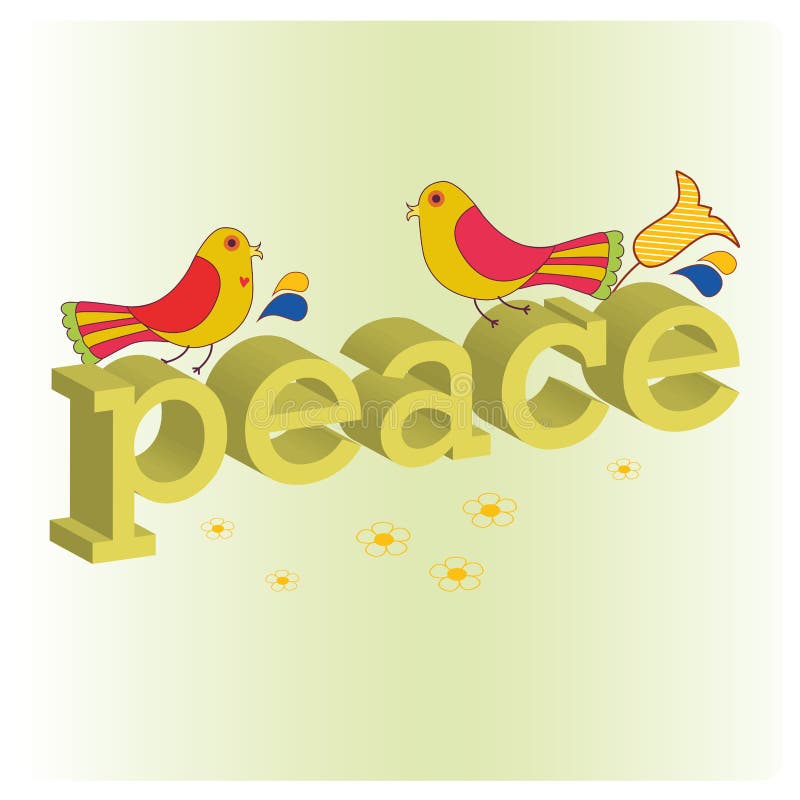 Peace bird stock vector. Illustration of peace, decorative - 36004500