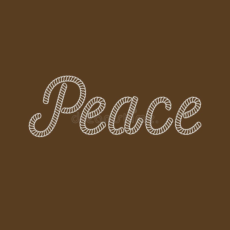Peace typography stock vector. Illustration of shape - 100184987