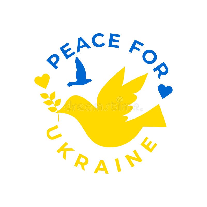 Peace in Ukraine ,support Ukraine Vector Design Stock Vector ...