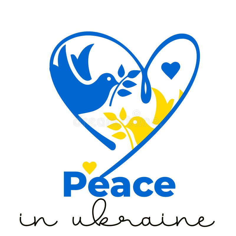 Peace in Ukraine ,support Ukraine Vector Design Stock Vector ...