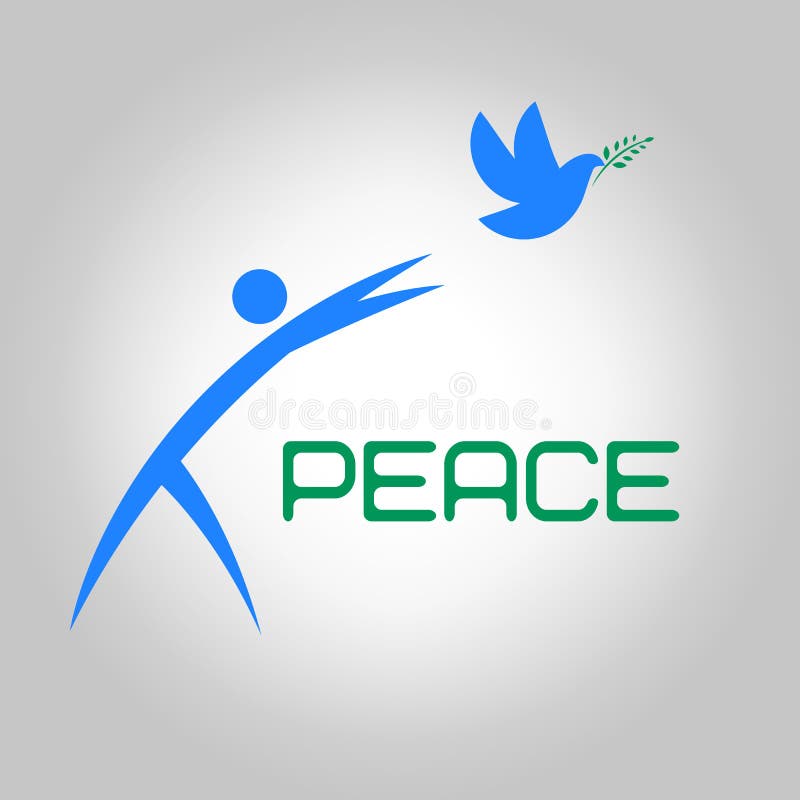 Peace stock vector. Illustration of hope, flying, purity - 60268044