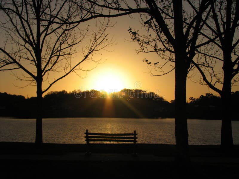 Peaceful stock image. Image of park, sunrise, florida - 3519023