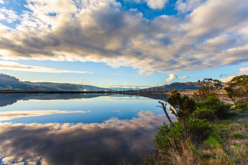 Peaceful Australian Dusk Scene Stock Photo - Image of color, outdoor ...