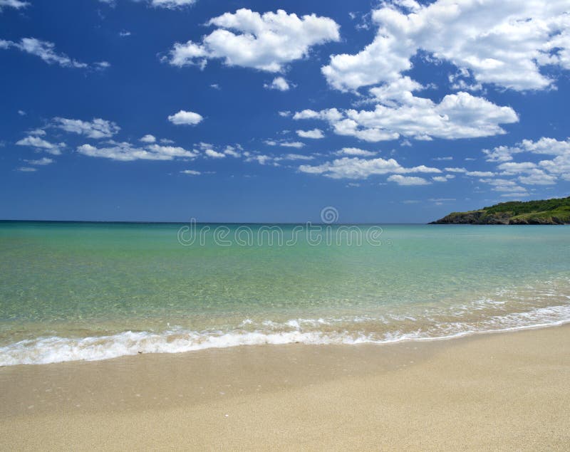 Peaceful beach scenery stock photo. Image of escape, ocean - 201420