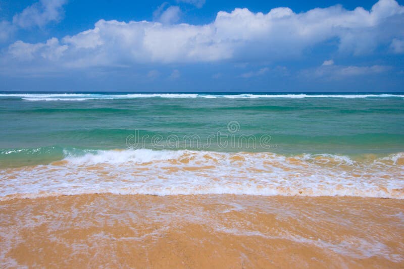 Peaceful beach scene stock image. Image of romantic, summer - 6629041