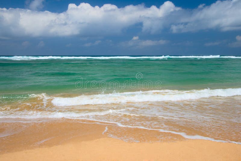 Peaceful beach scene stock photo. Image of oceans, beauty - 5144170
