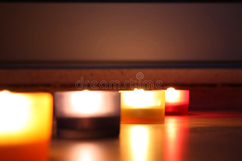 Peaceful Candle Lights stock photo. Image of bright, darkness - 11327344