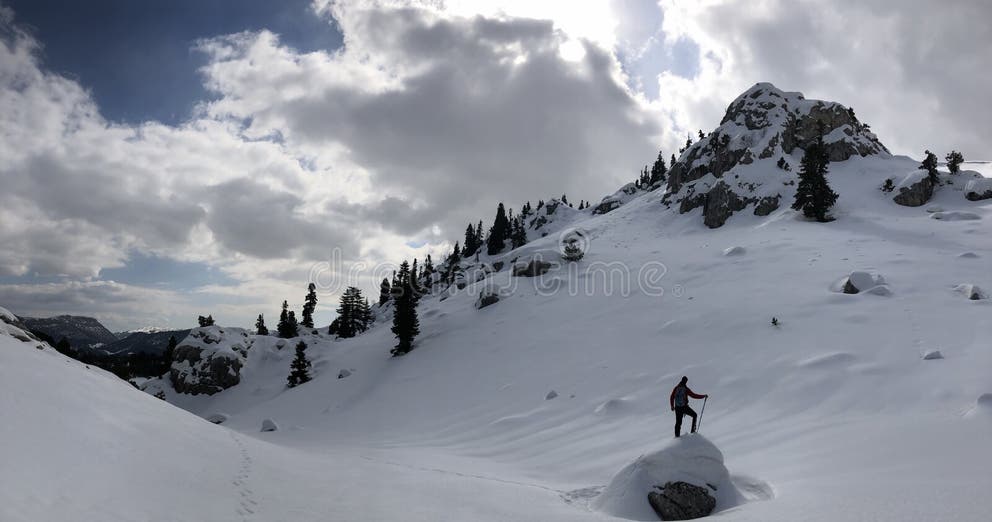Peaceful Concept of Existence in the Mountains Stock Photo - Image of ...