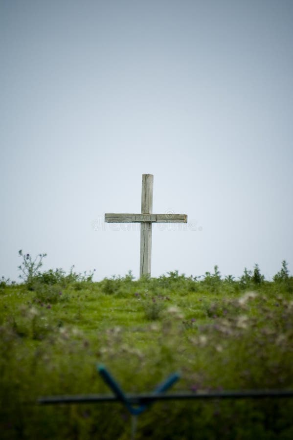 Peaceful cross stock image. Image of peaceful, faith, religion - 191399