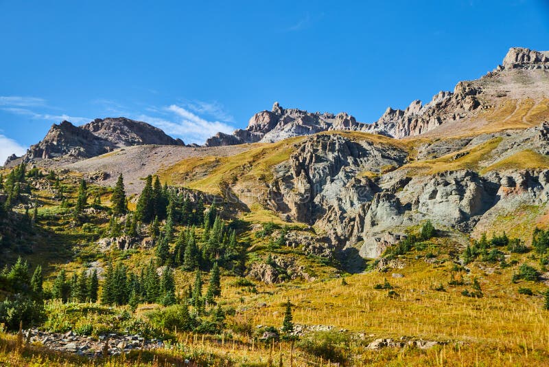 Peaceful Desert Under Blue Sky on a Sunny Climate Stock Photo - Image ...