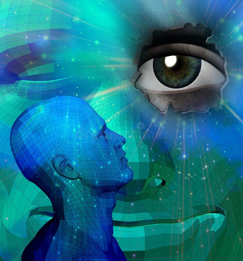 Peaceful Face stock illustration. Illustration of beautiful - 21834192