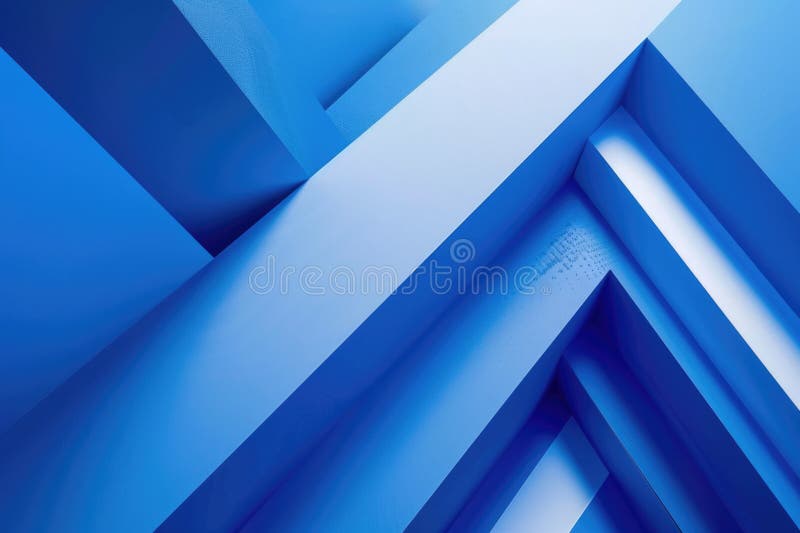 A Peaceful Interior Scene with Blue Walls, White Columns, and a Blue ...