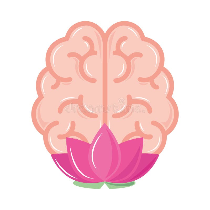 Peaceful mind brain stock vector. Illustration of quiet - 370011420