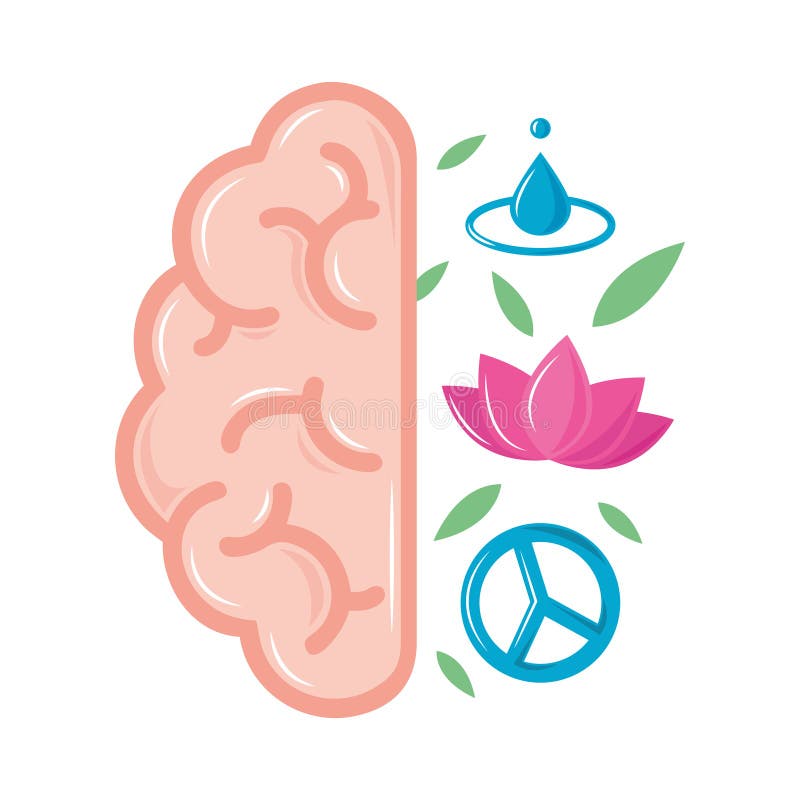 Peaceful mind balance stock illustration. Illustration of calm - 370011456