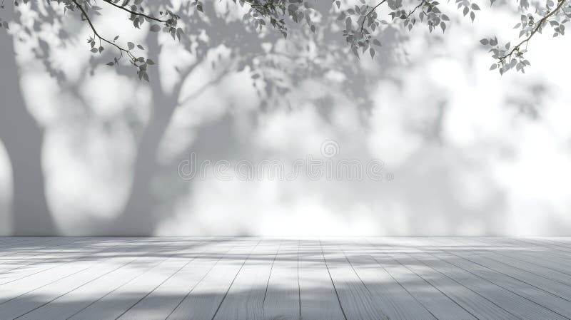A Peaceful Minimalist Backdrop Featuring Soft Illumination and Shadow ...